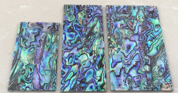 1.5mm(0.059") Thick Natural Paua Abalone Blank Scale Sheet