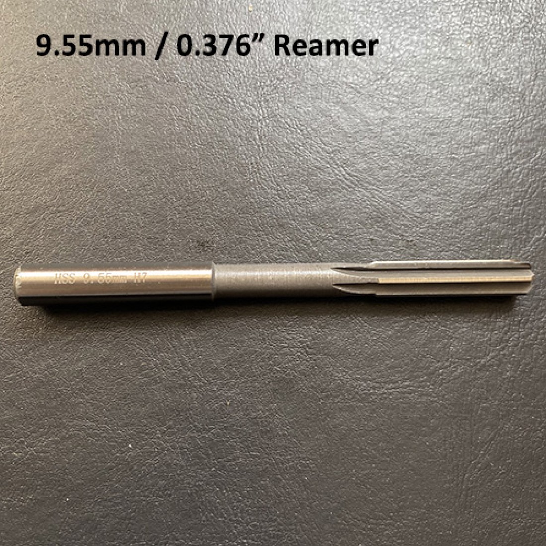 HSS 0.376" reamer (9.55mm)