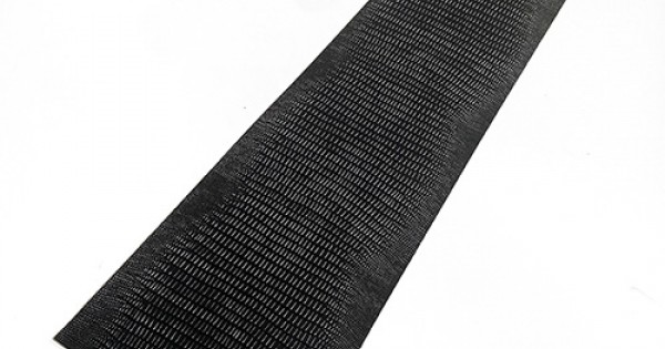 18" Extra Long Black Lizard Embossed Cowhide Leather