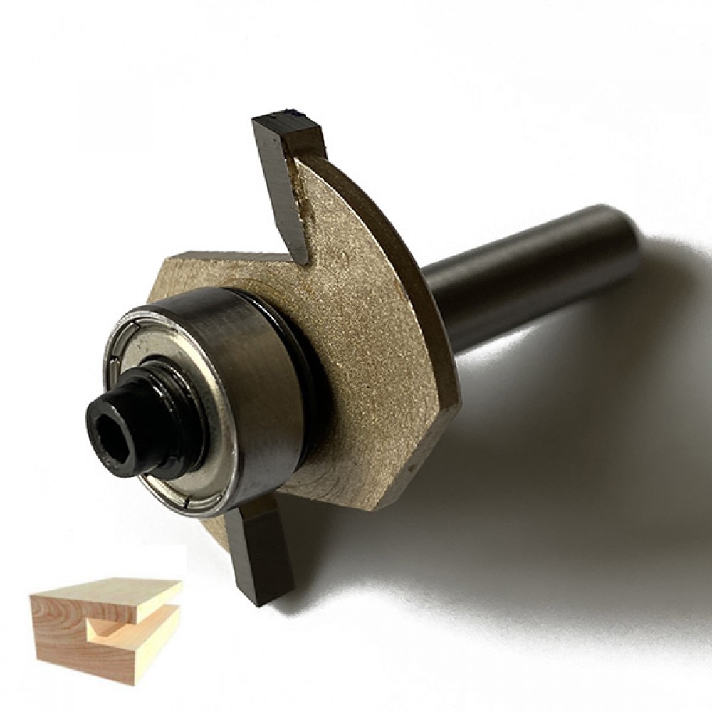 Router Bit - Carbide 2 Wing Cutter (Bearing)
