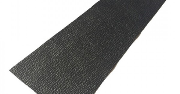 Black Shark Skin Embossed Cowhide Leather