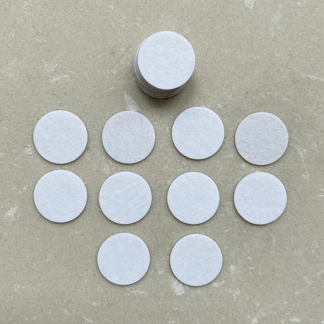 50pcs White Fiber Ferrule Tip Pads