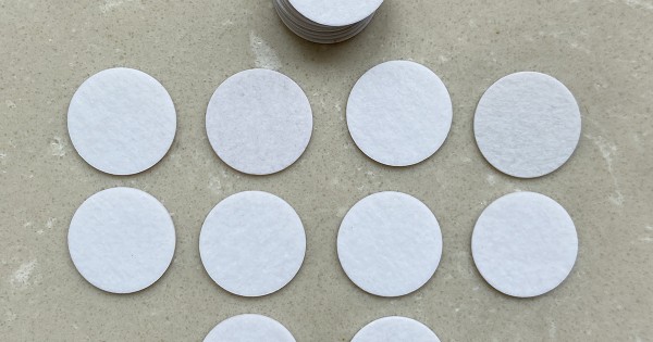 50pcs White Fiber Ferrule Tip Pads